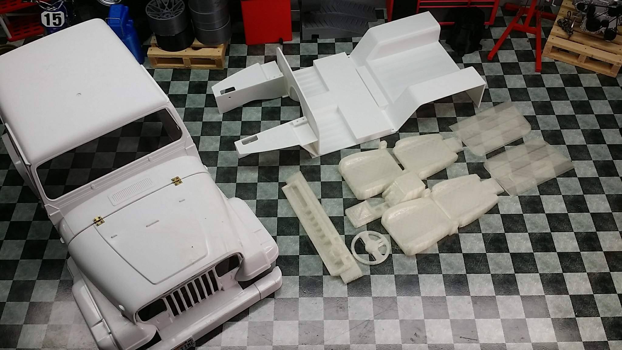 Tamiya Wrangler - Floor Pan / Inner Fender (STL) | R3designz