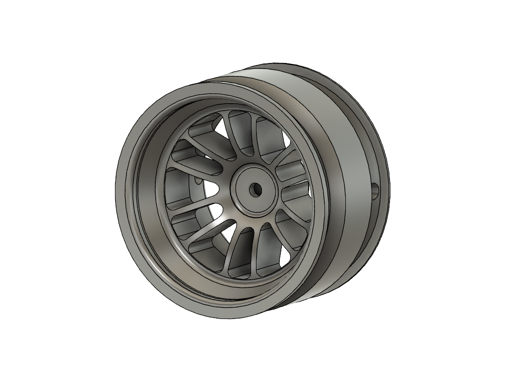 WPL - D12 Wide Wheel (Multi-spoke) for R3 Wide Body Kit (STL) | R3designz